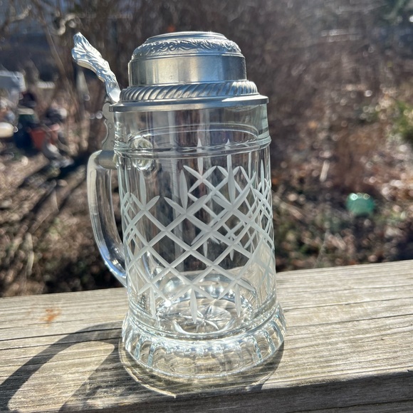 BMF N W Germany | Dining | West Germany Bmfn Etched Glass And Pewter ...